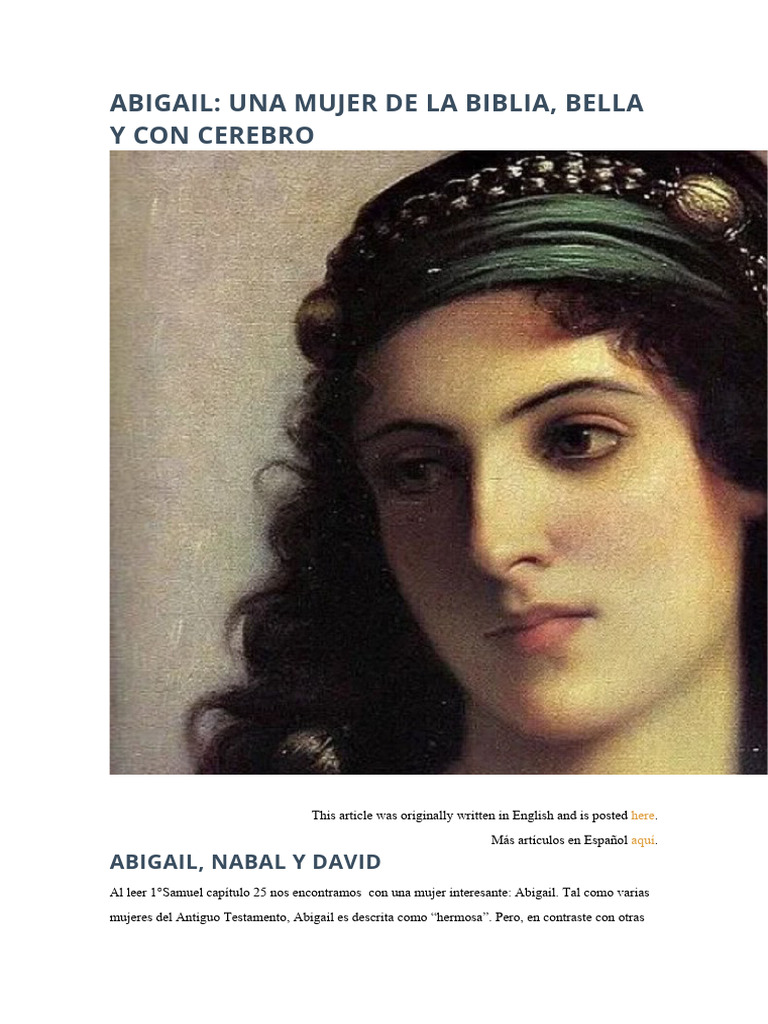 Abigail | PDF | David