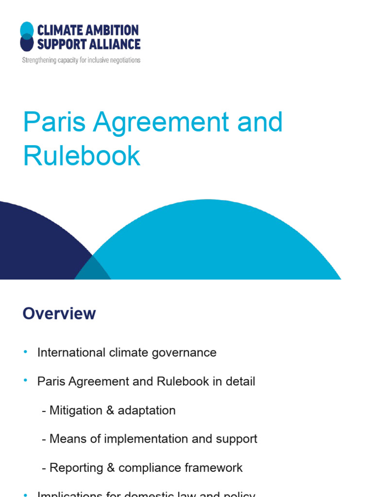 Paris Agreement Overview and Implications | PDF | United Nations ...