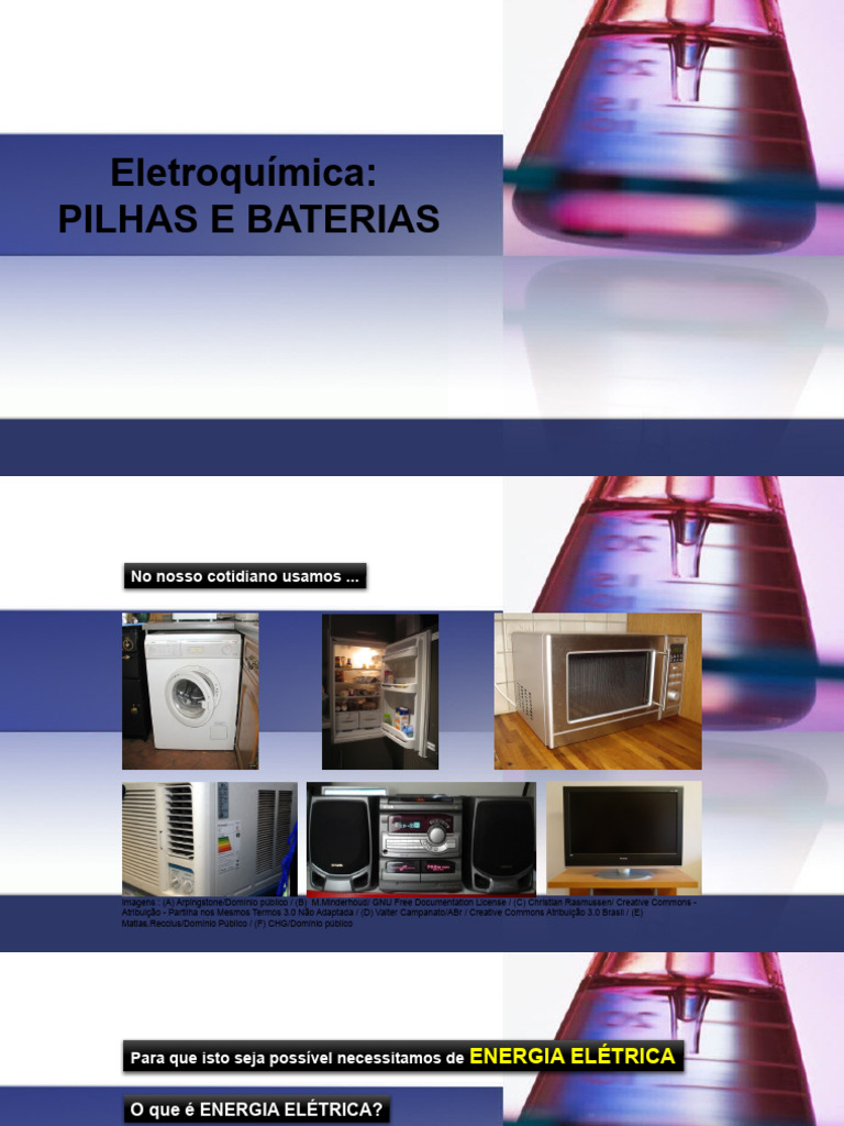 Eletroquimica Pilhas e Baterias | PDF | Redox | Eletrodo