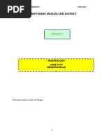 TECHNOLOGY GRADE 9 JUNE TEST | PDF