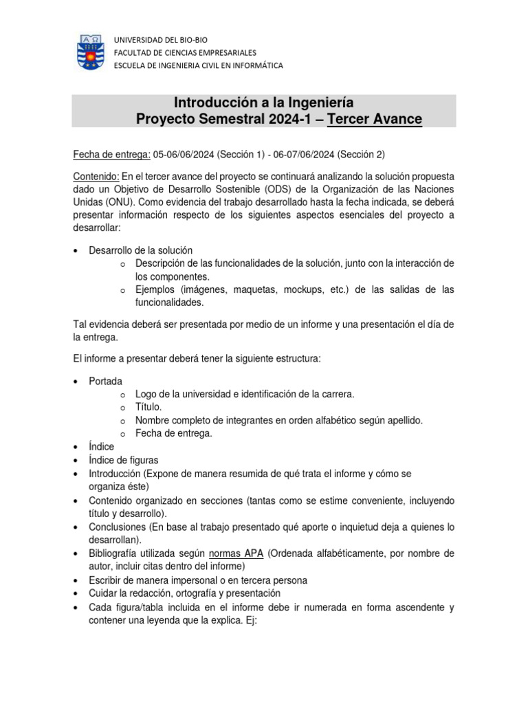 Informe 3er Avance | PDF