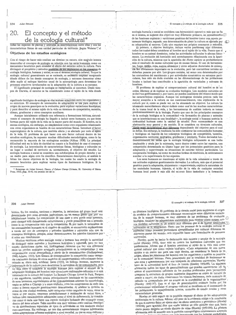 Steward Intro Ala Antrop. | PDF | Ecología | Sociedad