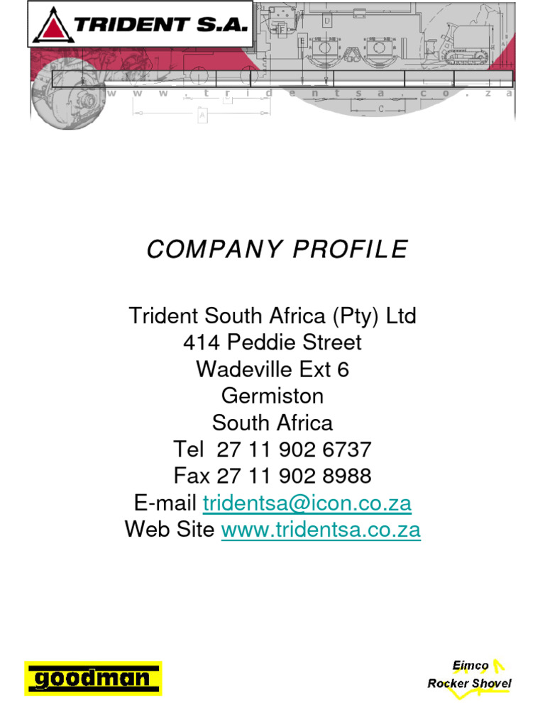 Trident South Africa Company Overview | PDF | Locomotives | Electric Motor