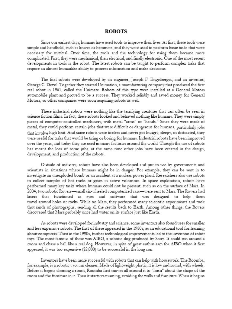 Robots | Download Free PDF | Robot | Robotics