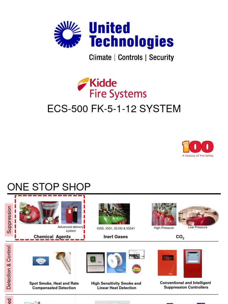 ECS-500 FK-5-1-12 Fire Suppression System | PDF | Switch | Valve