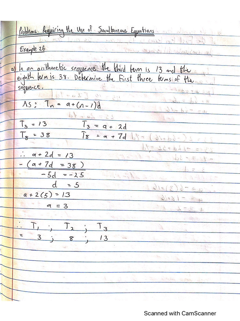 08 Simultaneous Equations Examples 26-28 | PDF