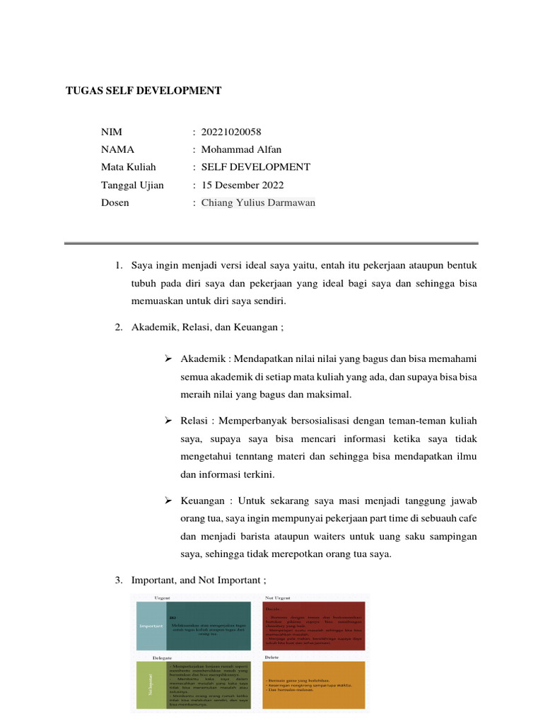 Self Development | PDF