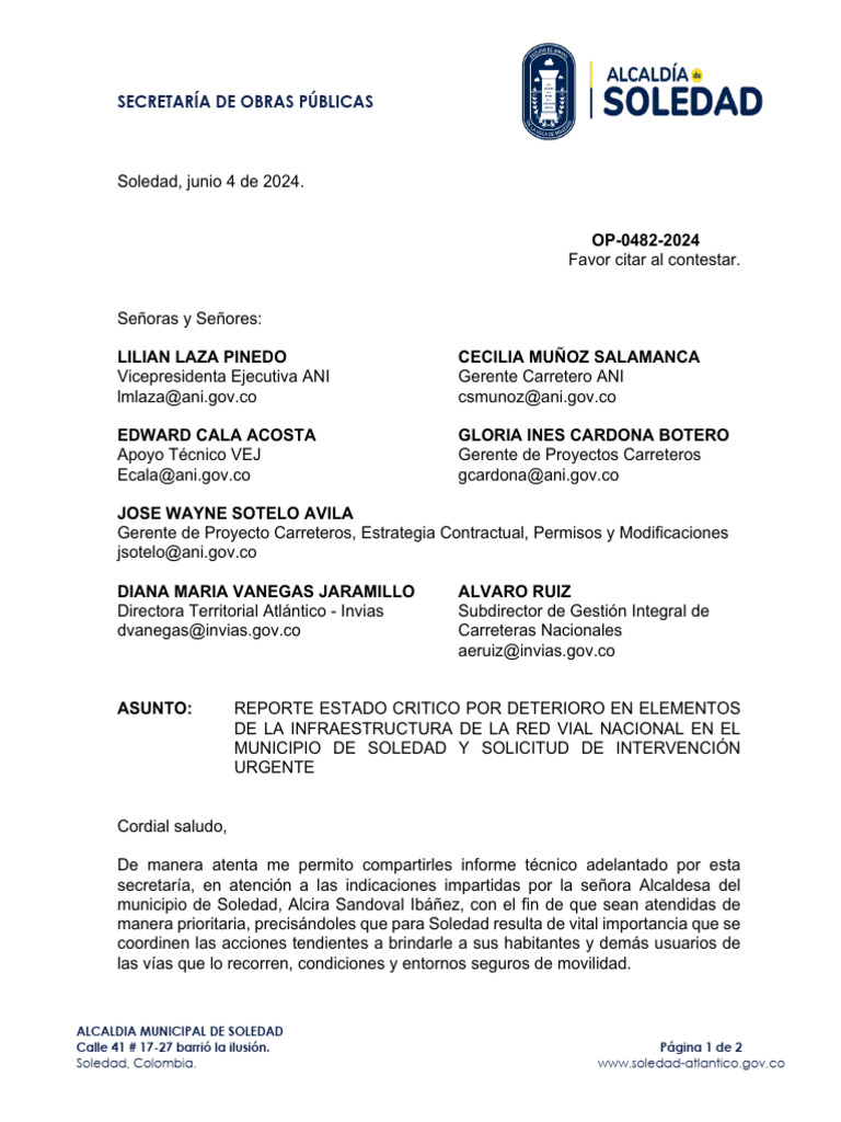 Por prevención, Alcaldía de Soledad cierra puente peatonal del colegio ...