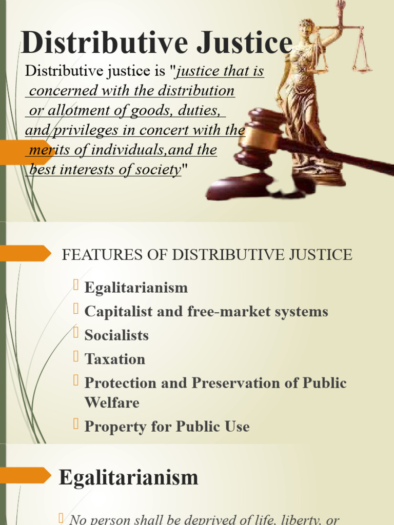 Distributive Justice Misperos | PDF | Justice | Crime & Violence