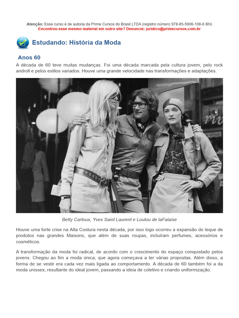 Estudando- História da Moda | PDF | Moda | Roupas