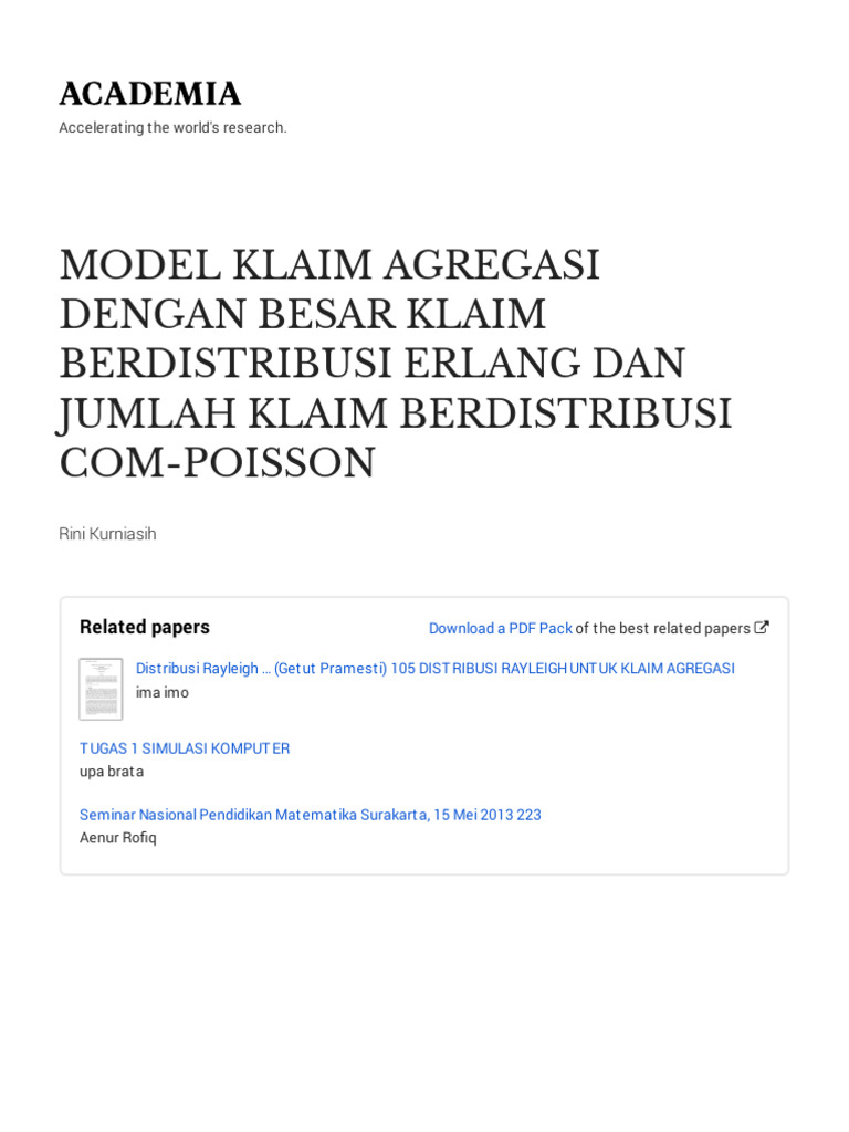 Model - Klaim - Agregasi With Cover Page v2 | PDF