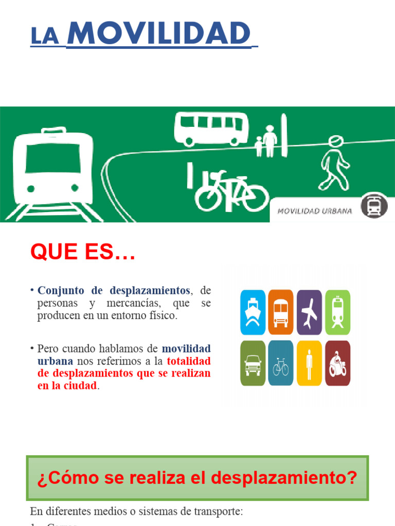 La Movilidad | PDF | Transporte | Derechos