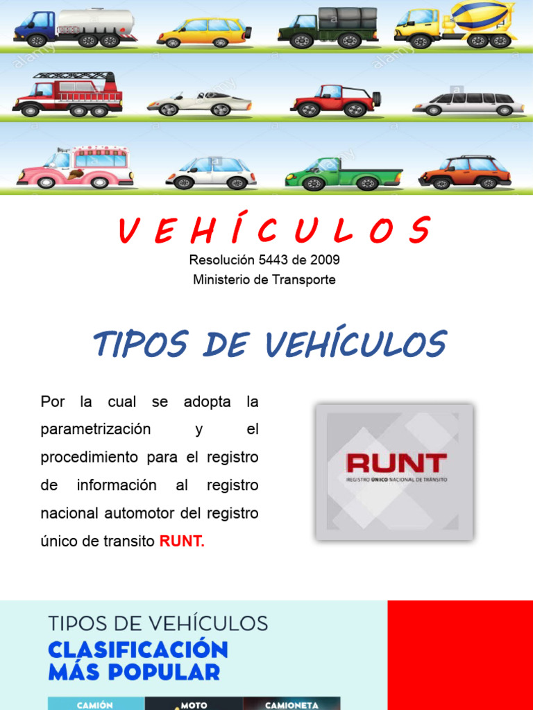 Clasificación de Vehículos en Colombia | PDF | Camión | Vehículo de motor