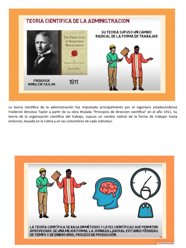 La teoría científica de la administración fue impulsada principalmente ...