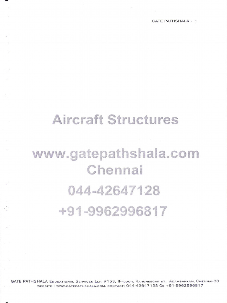 Aircraft Structures | PDF
