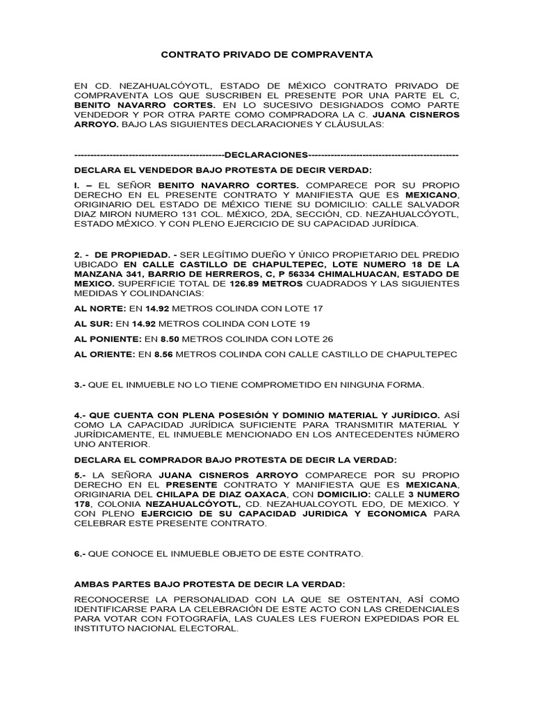 CONTRATO 18 | PDF | Derecho privado | Derecho civil (sistema legal)
