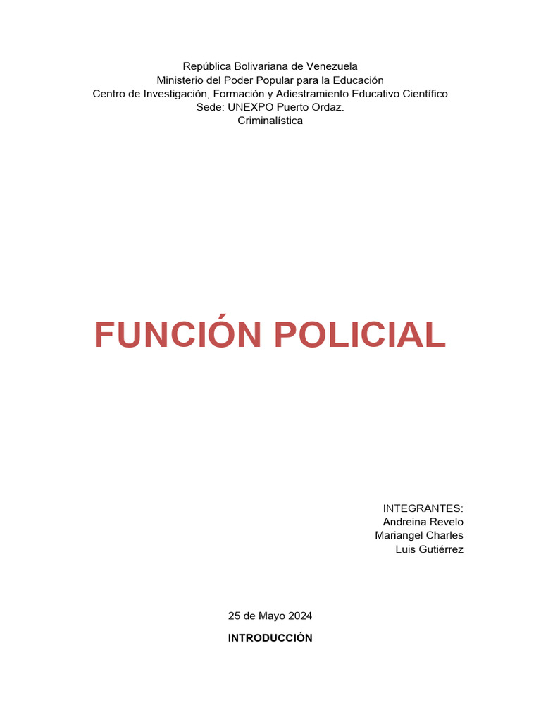 Andreina | PDF | Policía | Derechos humanos