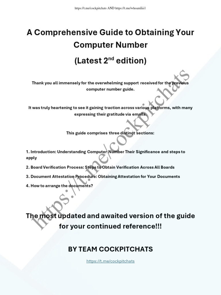 Computer Numbe Guide (2nd Edition) @cockpitchats | PDF | Notary Public