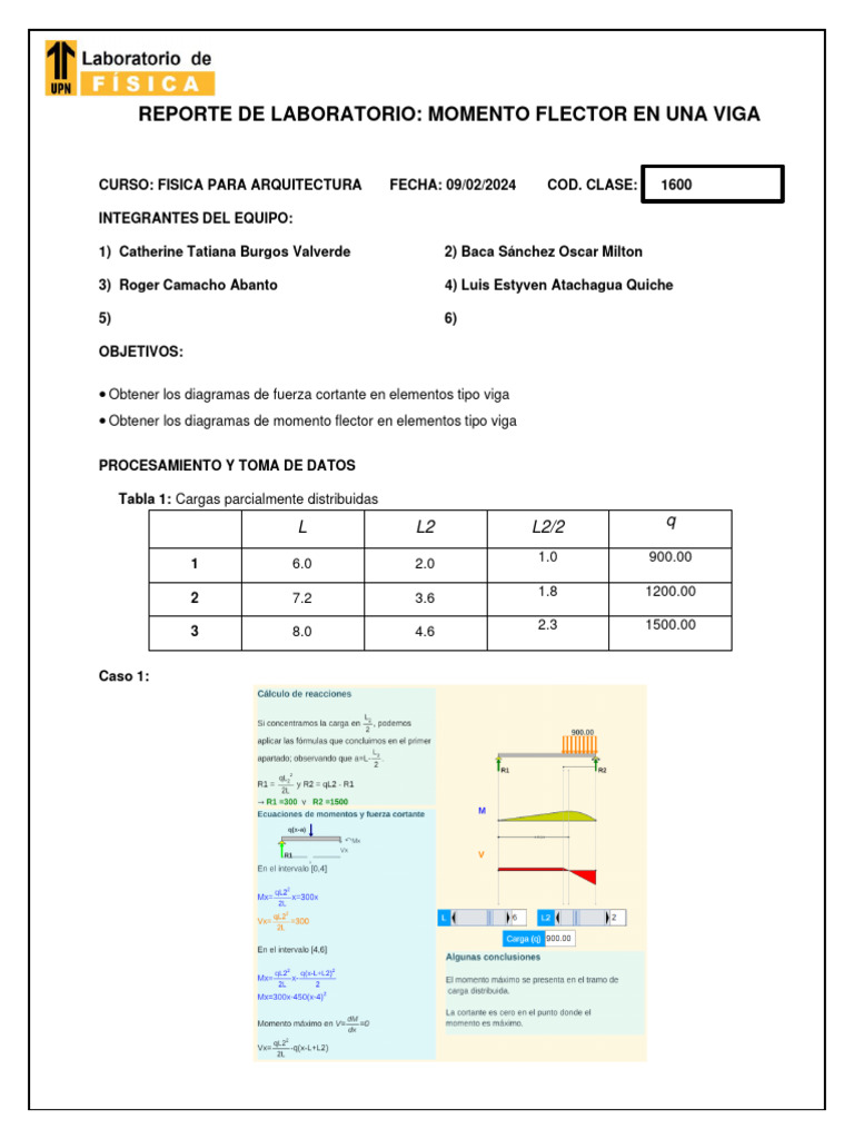Reporte Lab Fisiarq s10 g8 | PDF | Doblar | Mecanica clasica