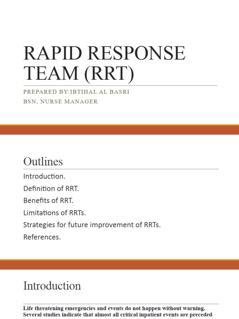 Rapid Response Team Overview and Benefits | PDF | Intensive Care ...