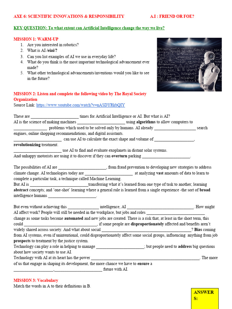 Ob - cd8d21 - 1 Ai Intro Worksheet | PDF | Artificial Intelligence ...