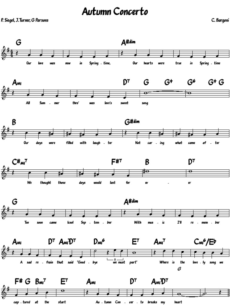 Autumn Concerto | PDF