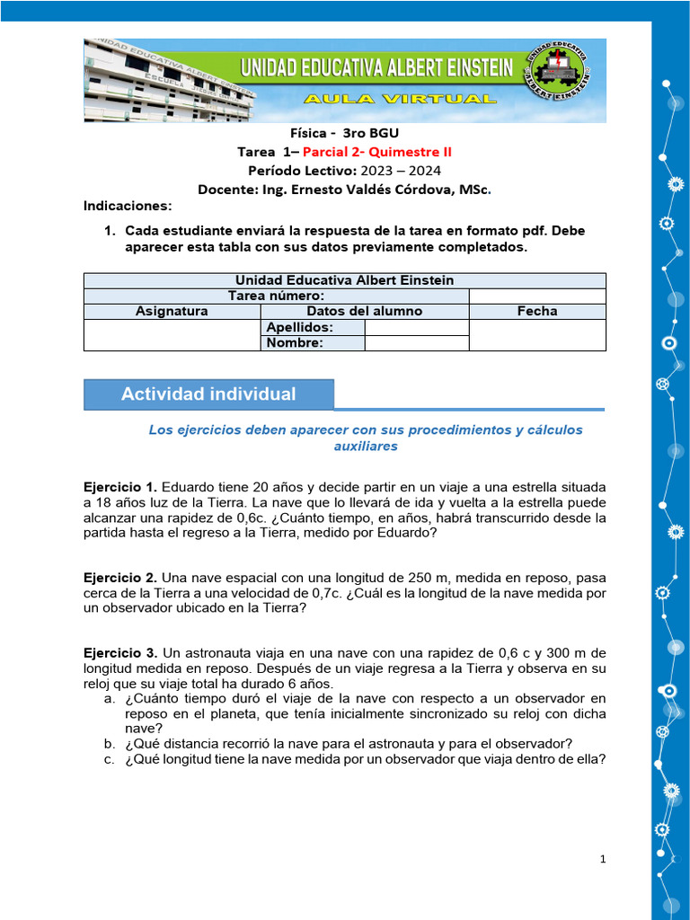 Tarea 2. FÃ Sica 2 | PDF | Ciencias sociales
