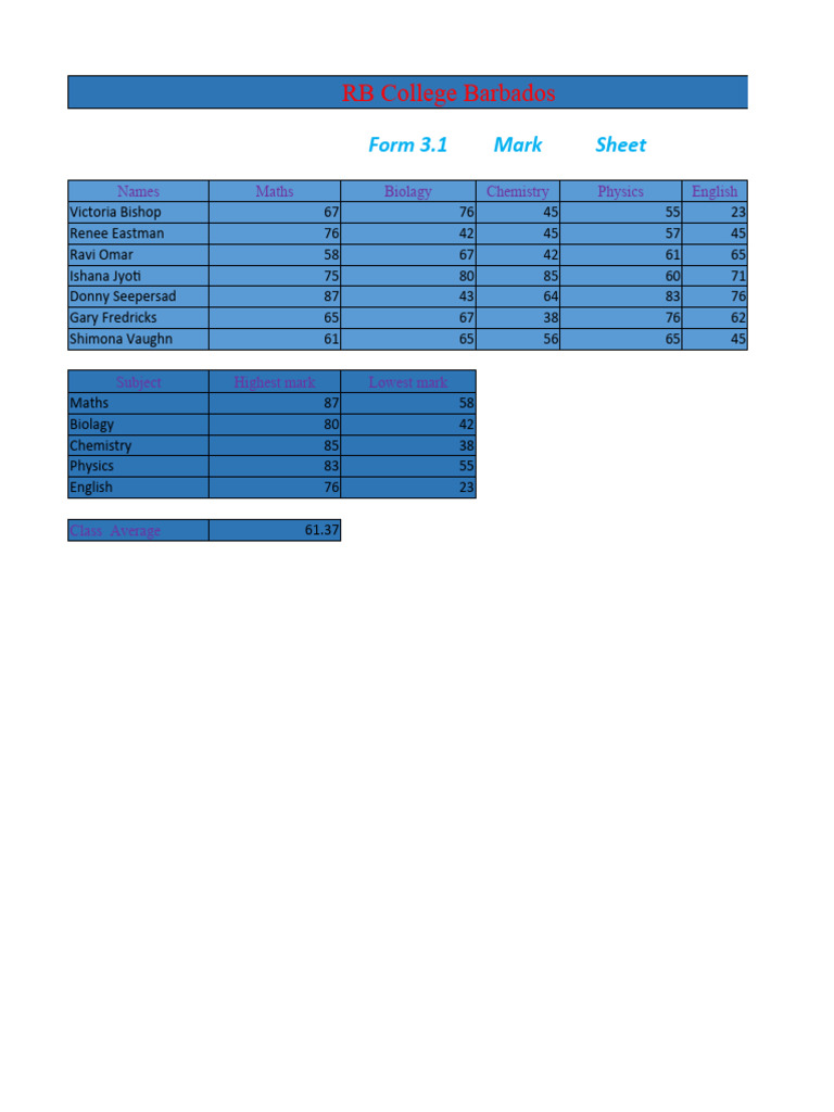 CLass Report | PDF