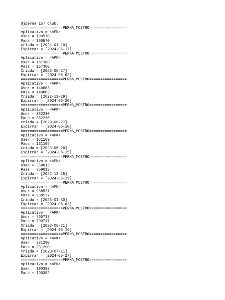 Uniplay IPTV Login Credentials List | PDF | Computers