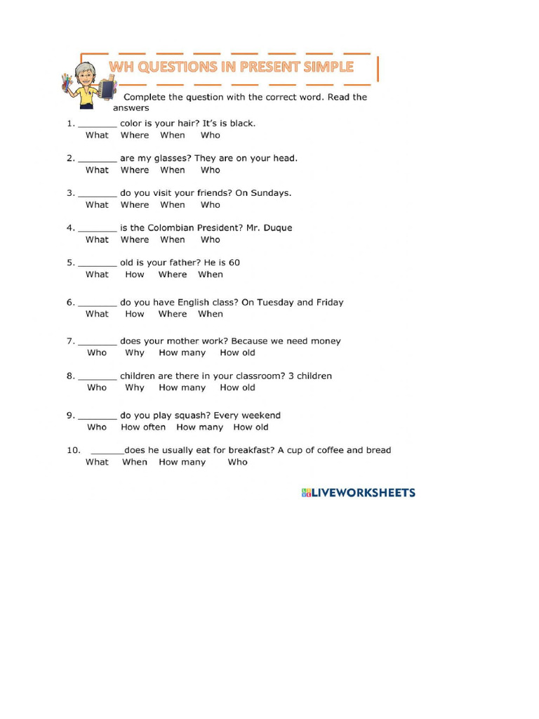 WH QUESTION | Download Free PDF | Lunch