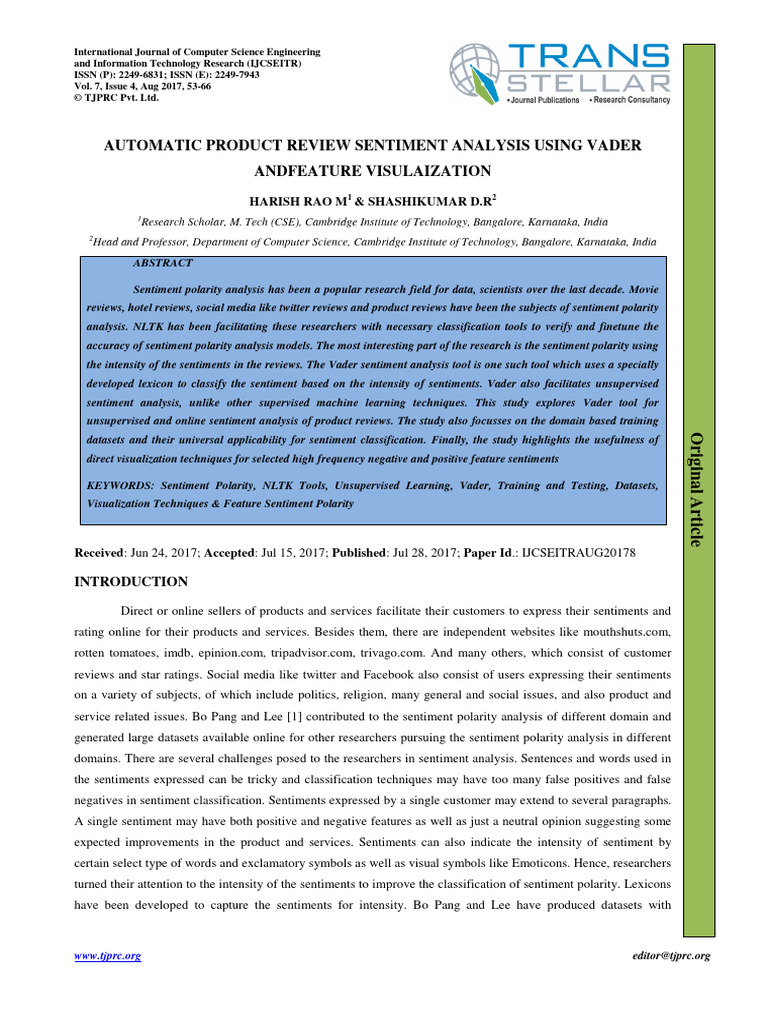 Automatic Product Review Sentiment Analy | PDF | Accuracy And Precision | Support Vector Machine