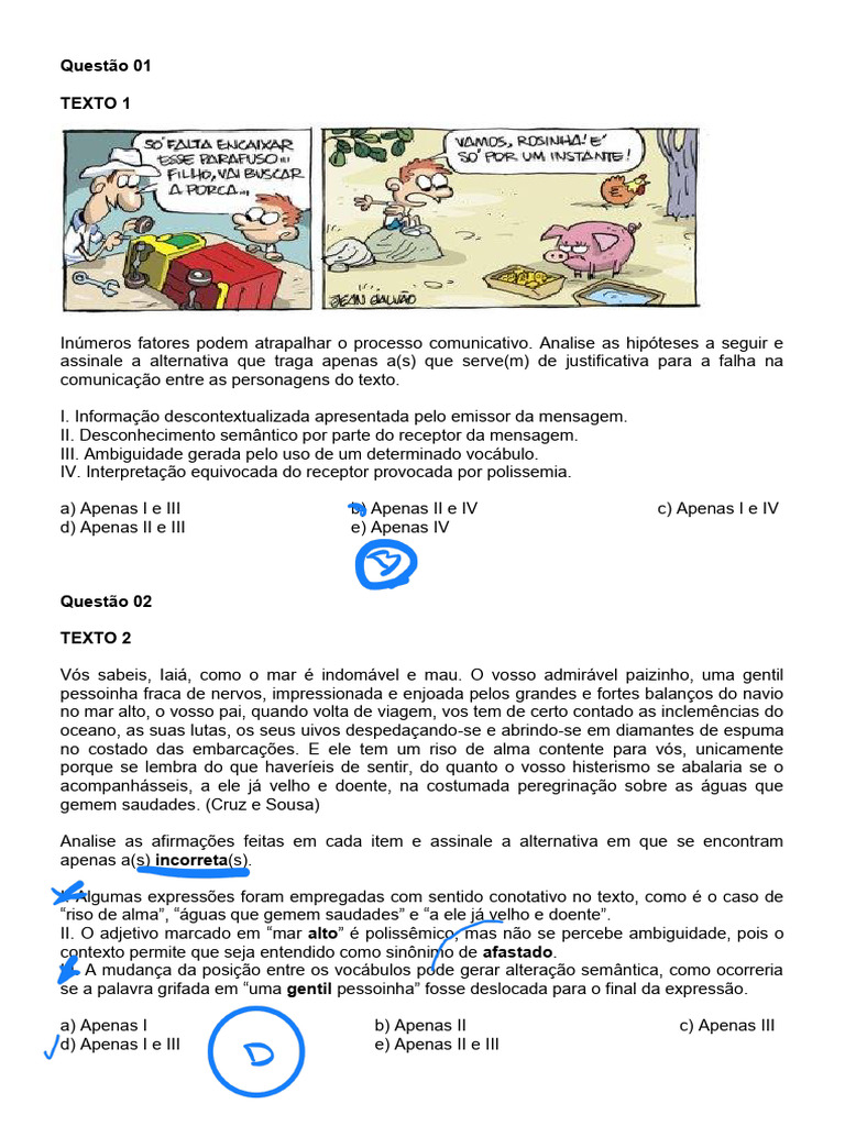 Tarefa 10 - Ricardo - Semântica I | PDF | Ambiguidade | Gramática