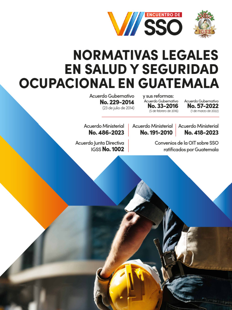 Normativas Legales en Salud y Seguridad Ocupacional en Guatemala IGSS | PDF | Seguridad y salud ...