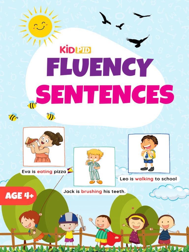 Fluency Sentences Book For Children Age 4 8 Years Z3bnne | PDF | Cognitive Science | Cognition