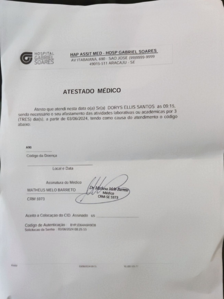 Atestado | PDF