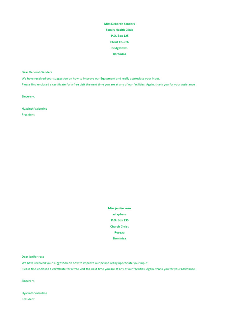 Miss Deborah Sanders | PDF