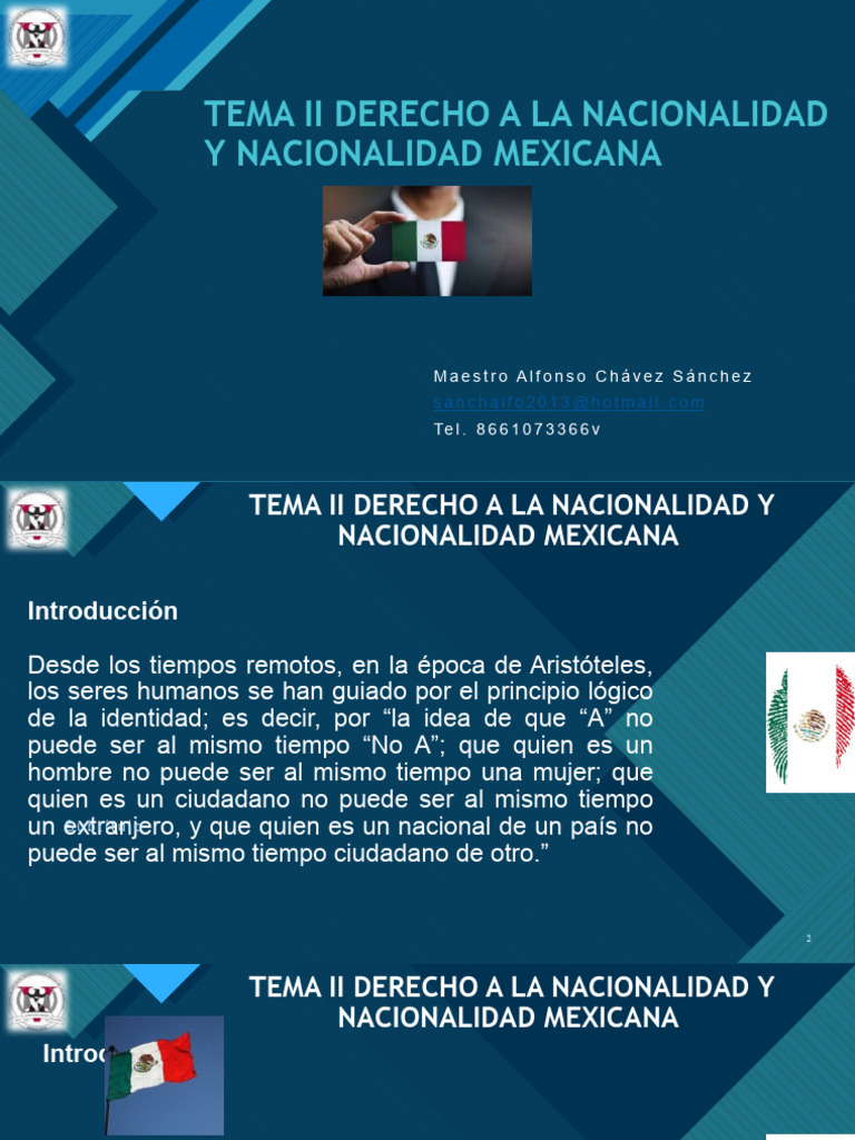 Derecho a la Nacionalidad Mexicana | PDF | Nacionalidad | México