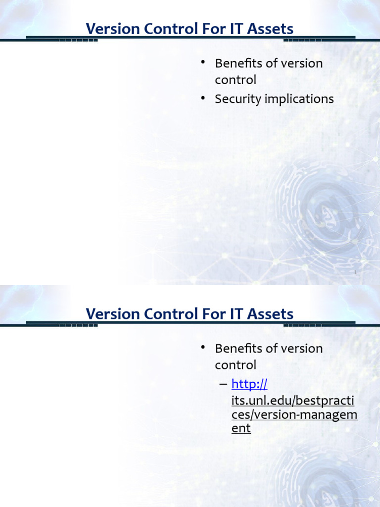 Version Control Benefits & Security | PDF | Version Control | Software Development