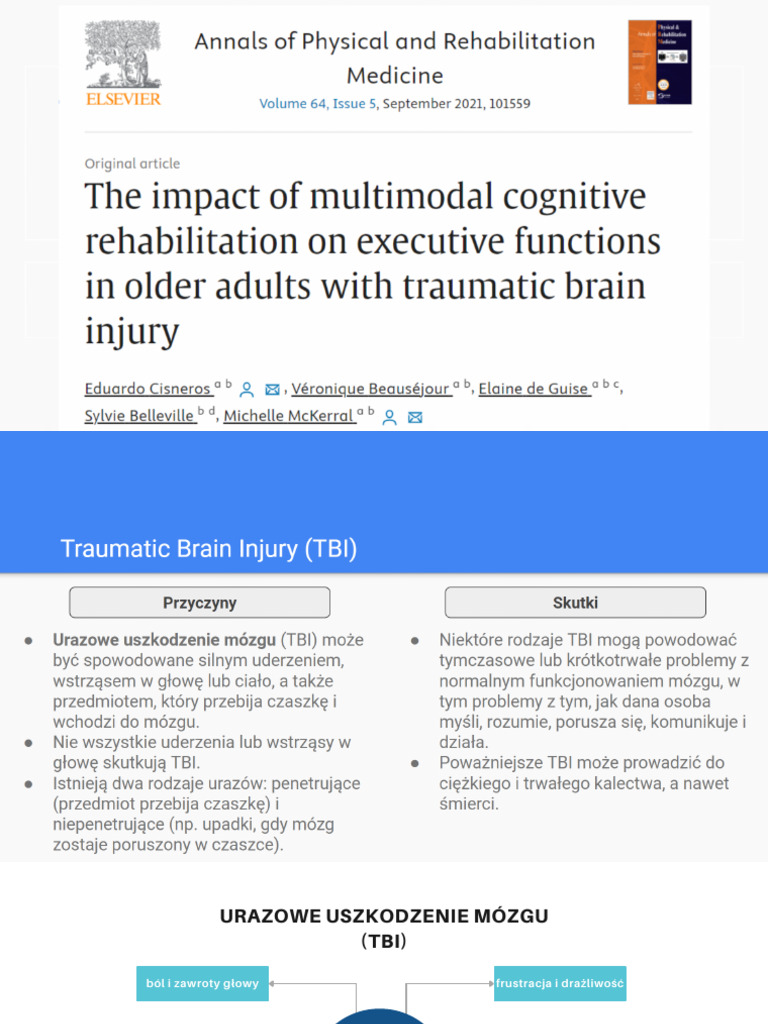 The Impact Of Multimodal Cognitive Rehabilitation Prezentacja Pdf