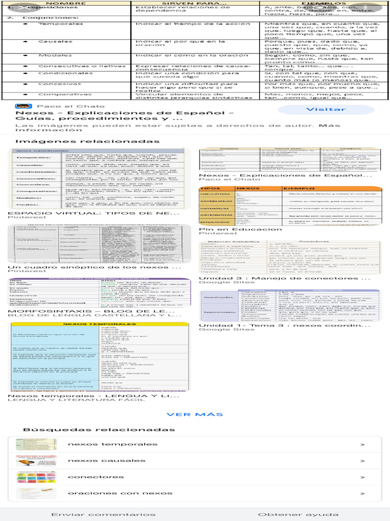 Guía de Nexos en Español | PDF | Estudios de idiomas extranjeros