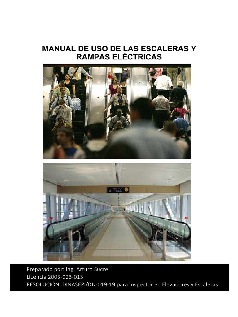 Manual de uso de escaleras mécanicas | PDF | Escalera mecánica