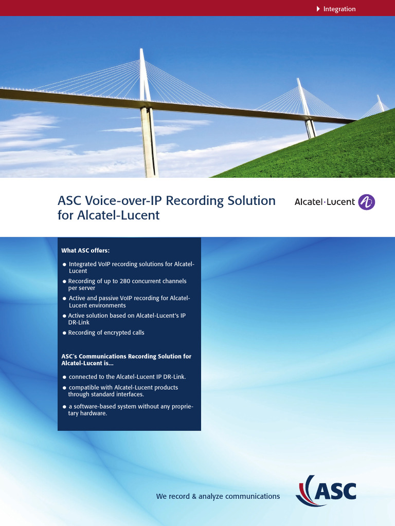 VoIP Recording for Alcatel-Lucent | PDF | Voice Over Ip | Web Application
