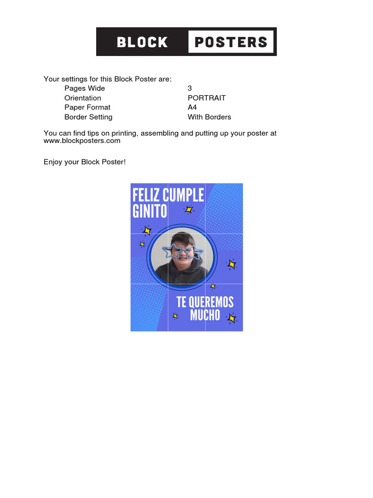 Block Poster Setup Guide | PDF | Career & Growth | Home & Garden