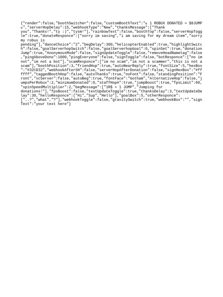 Robux Donation Booth Features Guide | PDF