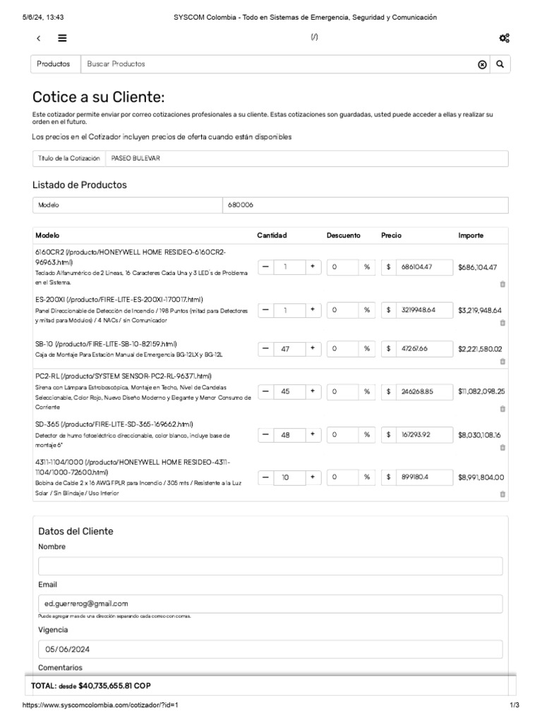 SYSCOM Colombia - Todo en Sistemas de Emergencia, Seguridad y Comunicación | PDF | Informática