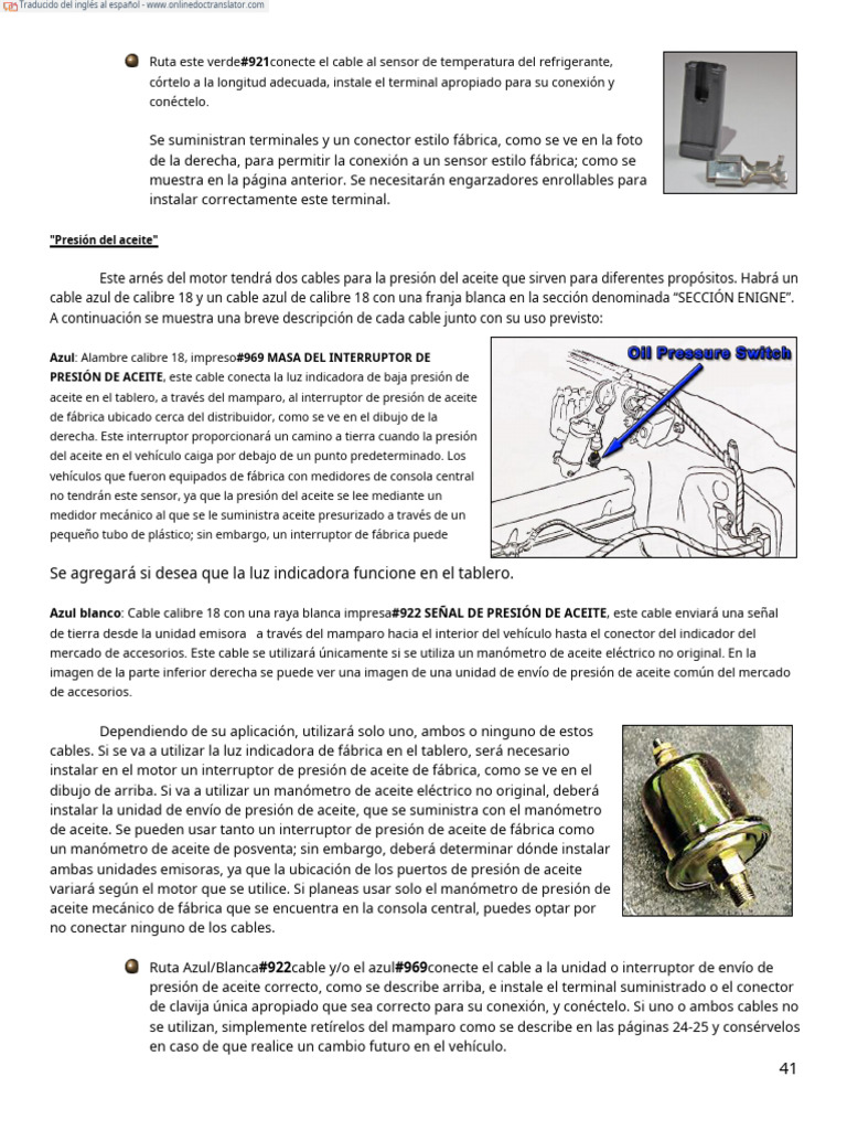 Manual Camaro z28 1969 (041-080) .En - Es | PDF | Conector eléctrico | Cambiar