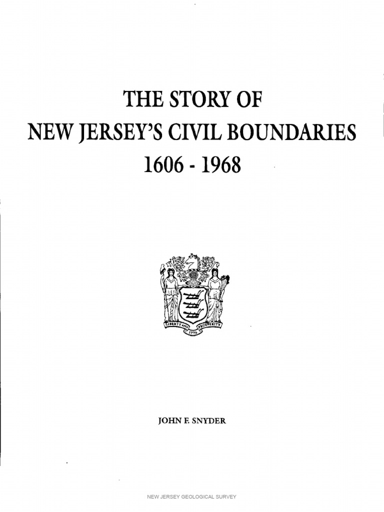 Bulletin67 the Story of New Jersey's Civil Boundaries | PDF