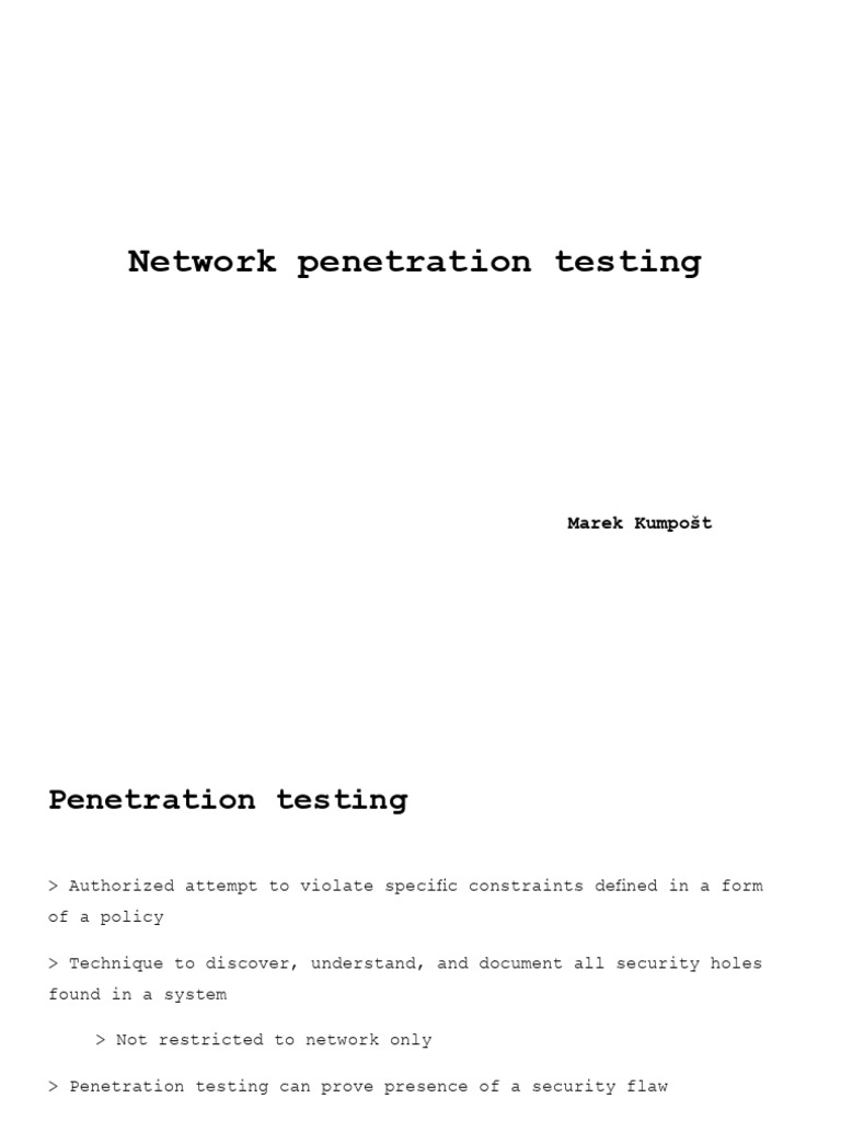 Penetration Testing Print Version Pdf Penetration Test