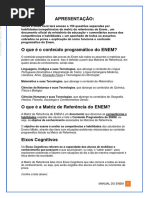 Matriz de Referência ENEM 2025: Linguagens e Matemática | PDF