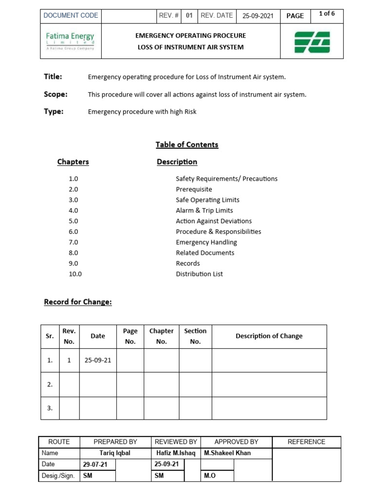 EOP of IA System | PDF | Safety